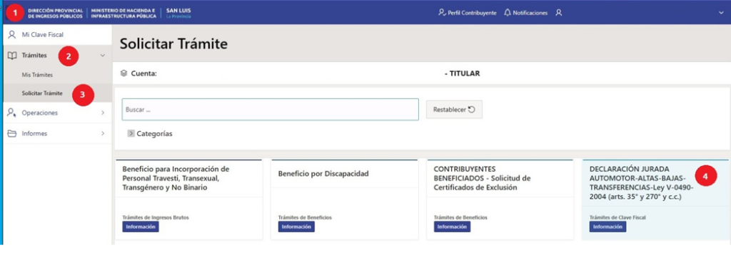 Impuesto Automotor – DPIP – San Luis